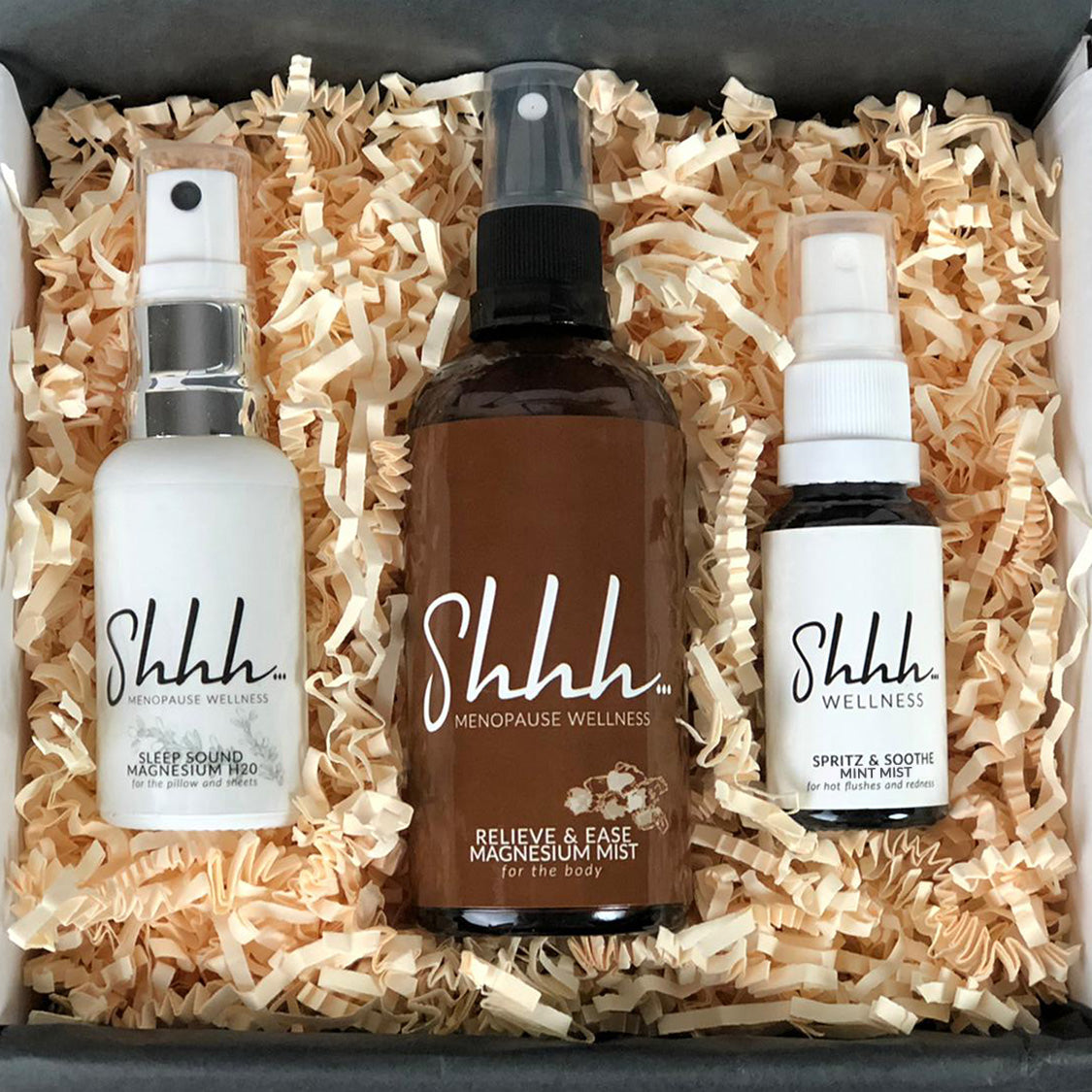 GIFTBOX - RELIEVE ESSENTIALS KIT – Shhh...Menopause Wellness